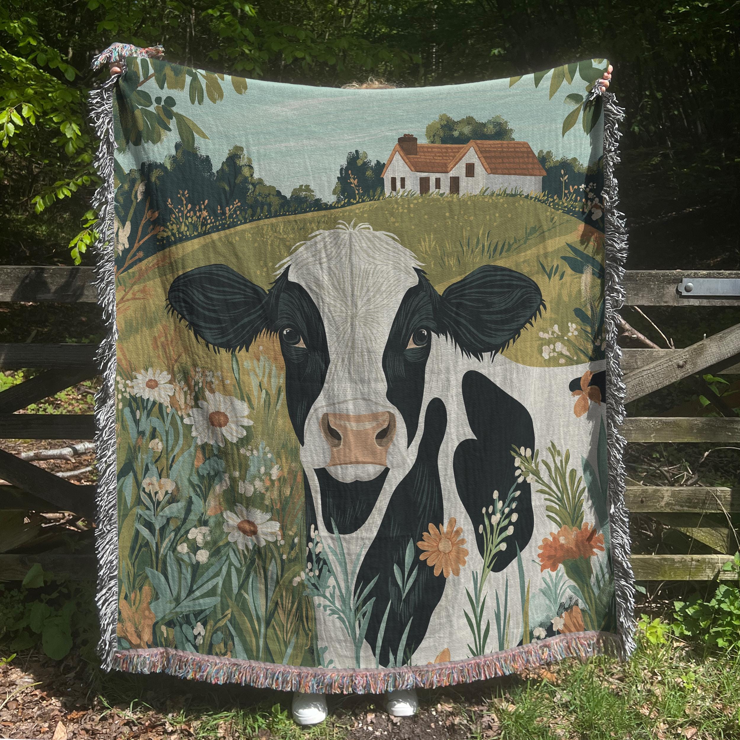 Cow Oodie ARISTURING Highland Cow Blanket, Cute Highland Cow Blanket ...
