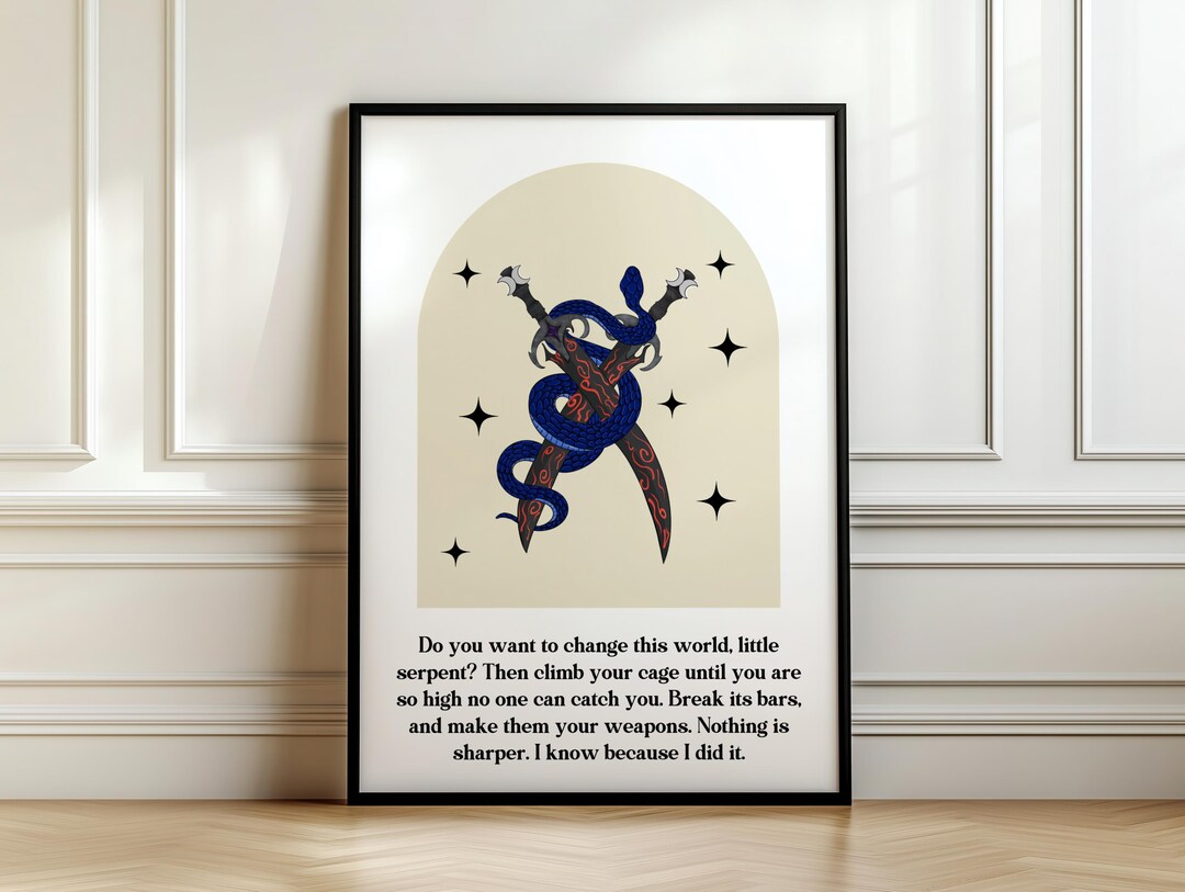 The Serpent and the Wings of Night Wall Art, Carissa Broadbent, Crowns of Nyaxia Art Print ...