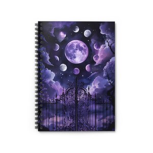Violet Moon Phases Journal, Grimoire Journal, Witch Journal, Witchy ...