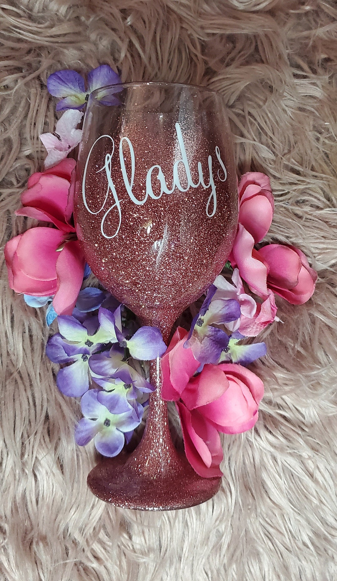 Long Stem Wine Glass Glitter Long Stem Wine Glass Custom Wine Glasses Glitter Wine Glasses