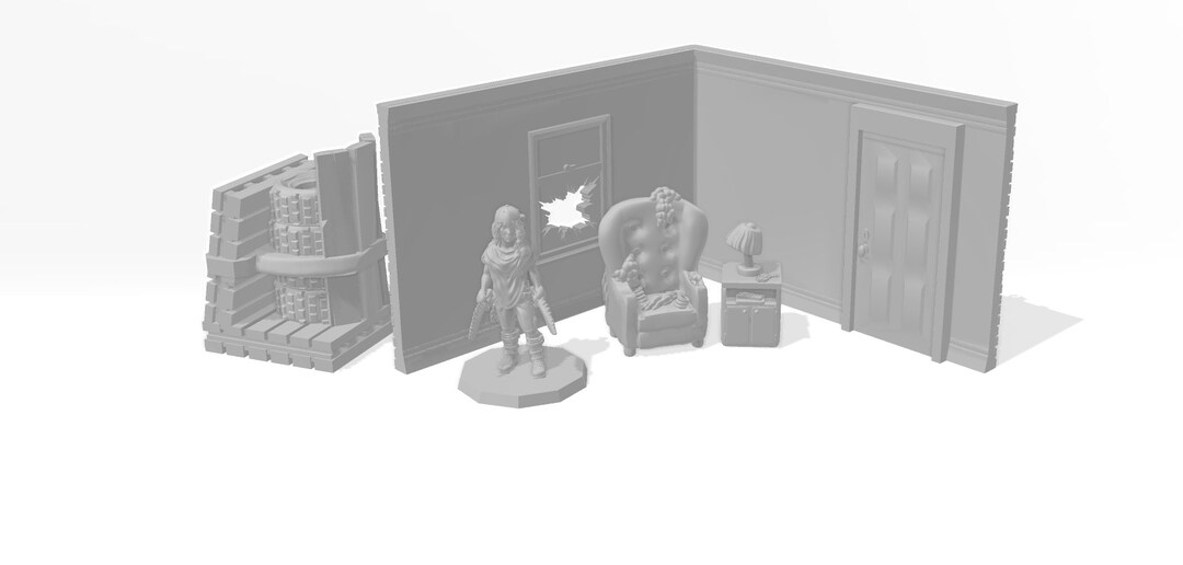 Digital RPG Apocalypse Tabletop Game Terrain D20 D&D Modern Furniture ...