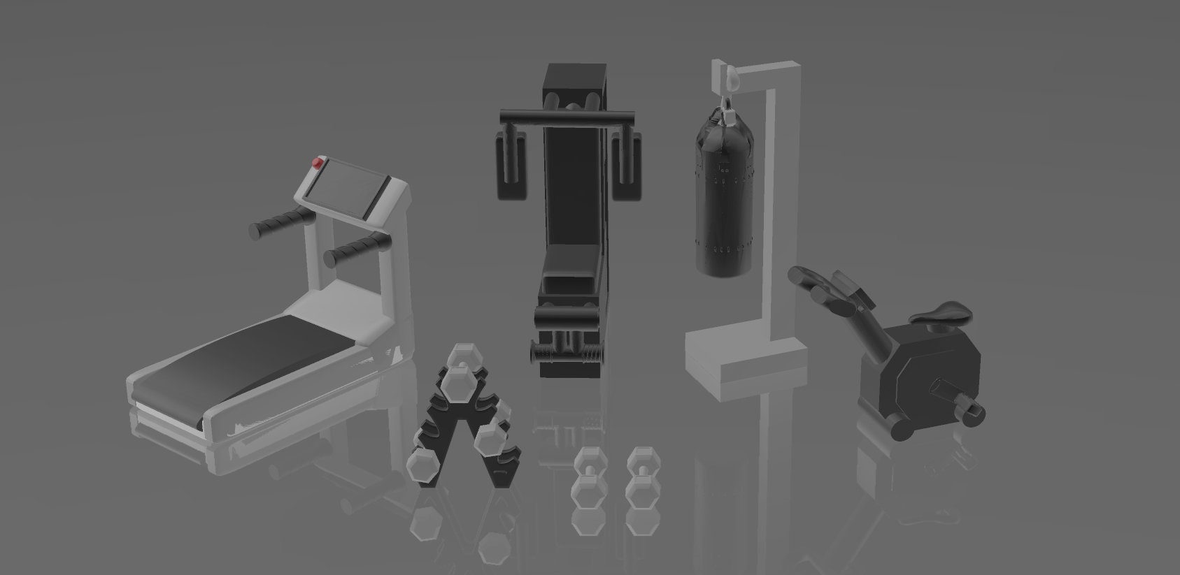 Digital RPG Gym Set tabletop Game Miniature Mini Role Playing D20 DND ...