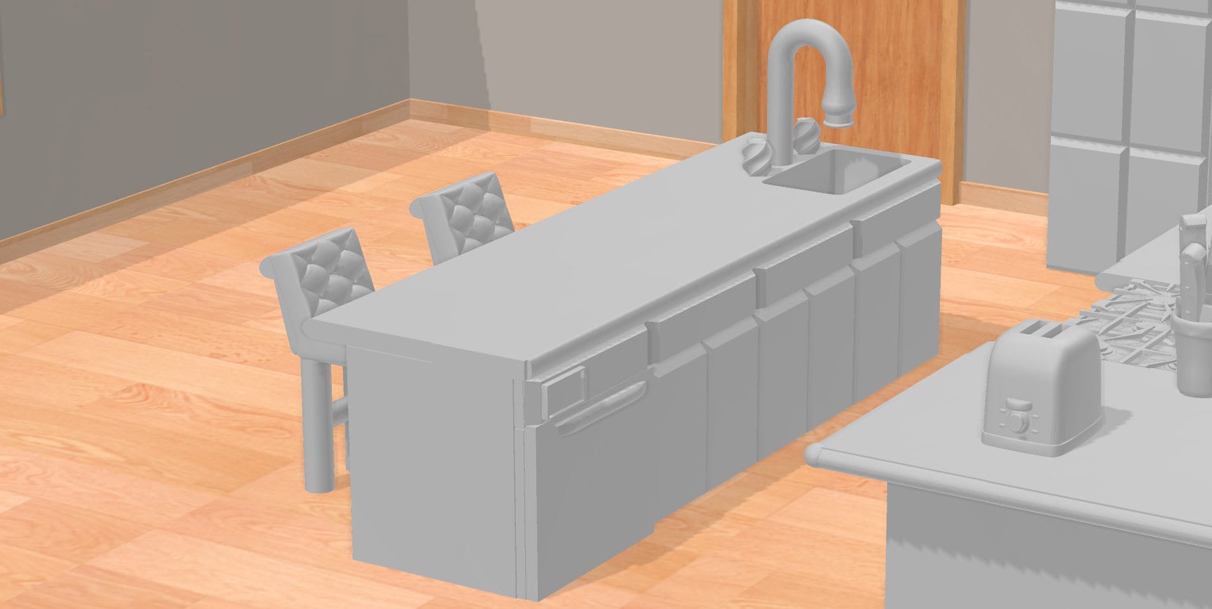 Digital RPG Kitchen Set 2 Tabletop Game Tabletop Terrain Props ...