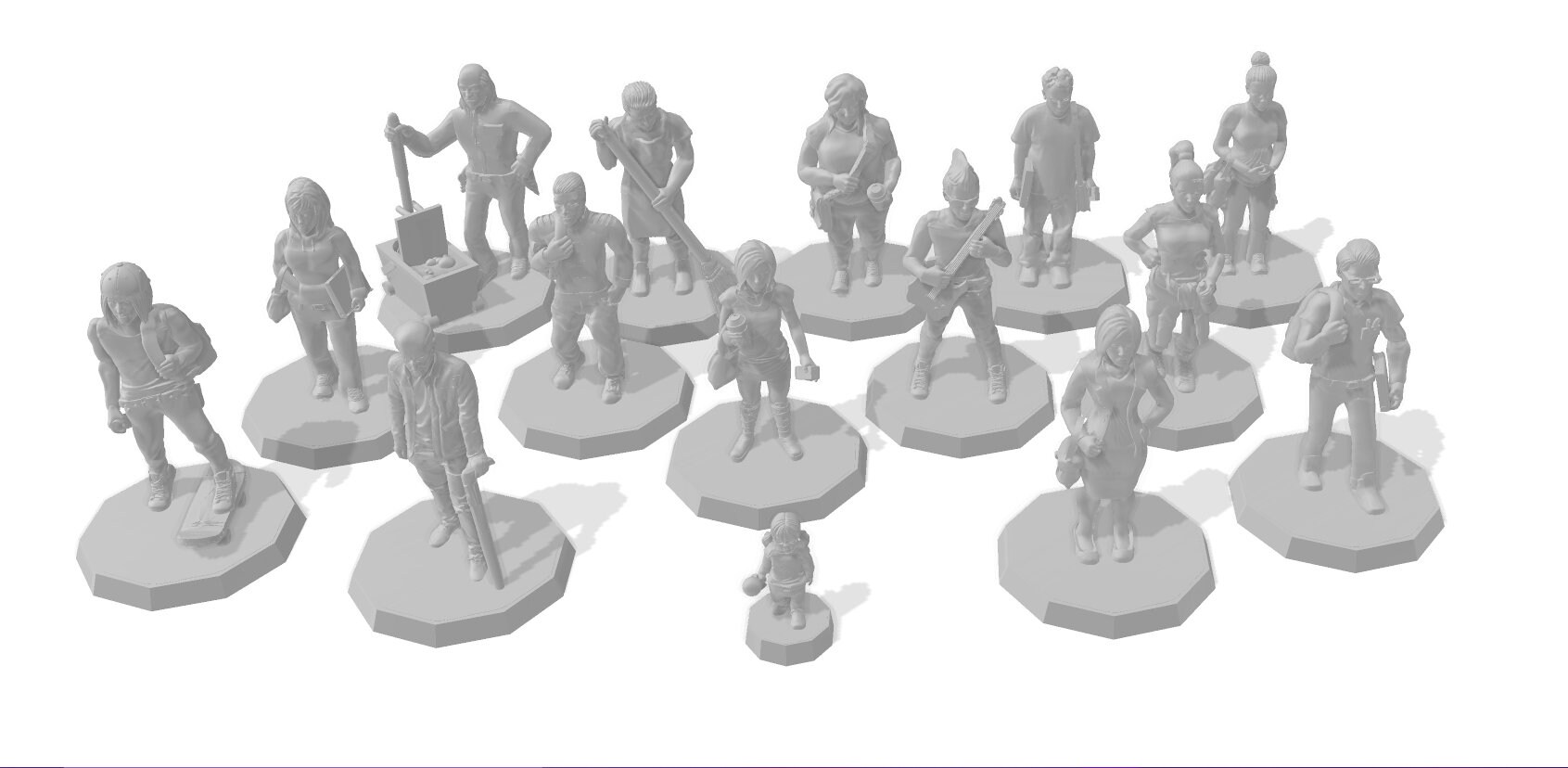 RPG 15 Modern Townsfolk Townspeople Commoners Citizens Role Playing ...