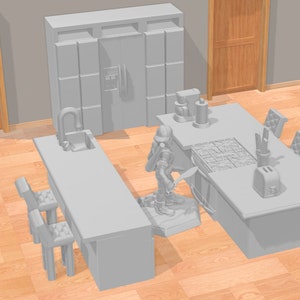 Digital RPG Kitchen Set 2 Tabletop Game Tabletop Terrain Props ...