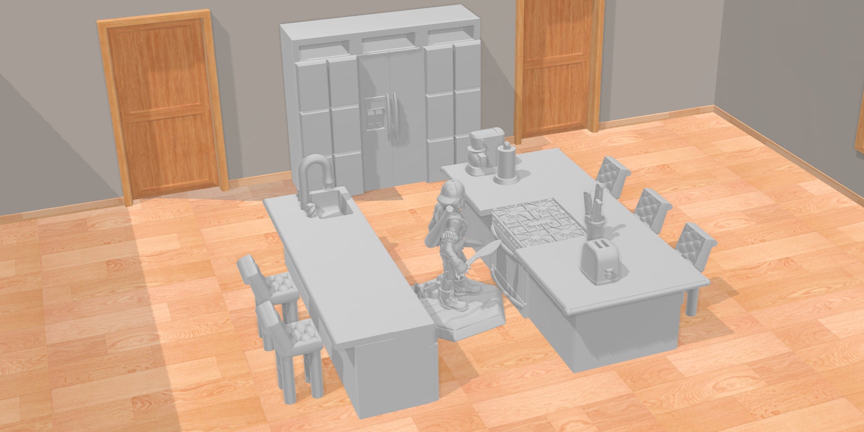 Digital RPG Kitchen Set 2 Tabletop Game Tabletop Terrain Props ...