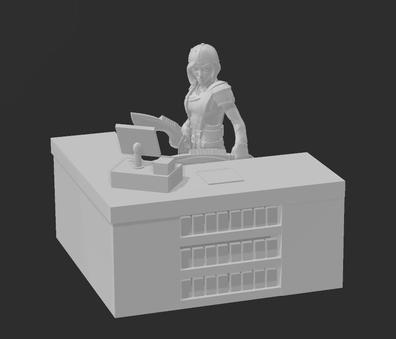 Digital RPG Grocery Store Set Tabletop Game Miniature Modern Furniture ...