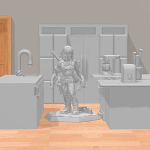 Digital RPG Kitchen Set 2 Tabletop Game Tabletop Terrain Props ...