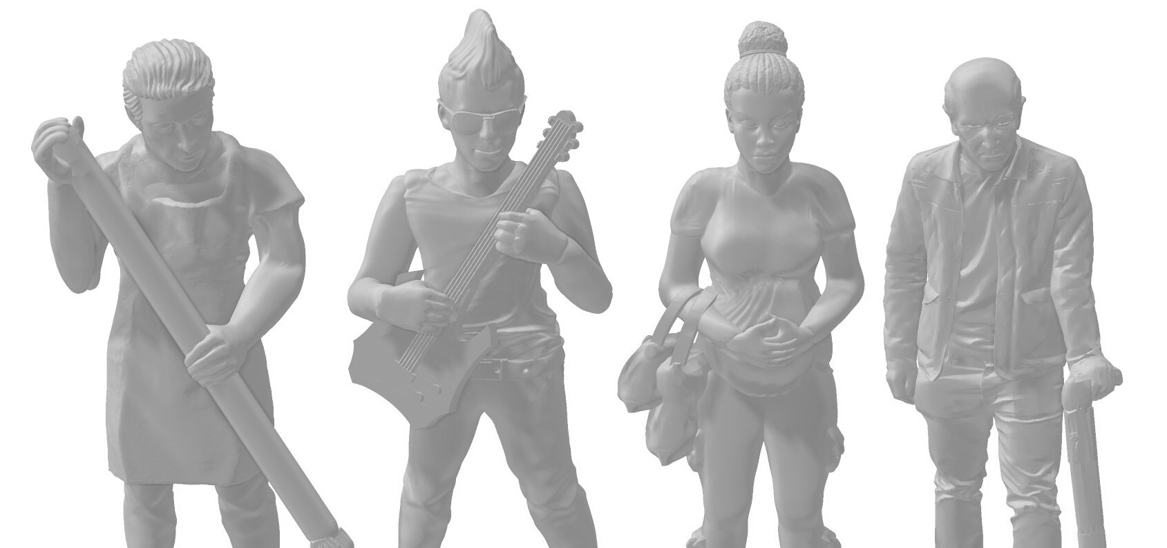 RPG 15 Modern Townsfolk Townspeople Commoners Citizens Role Playing ...