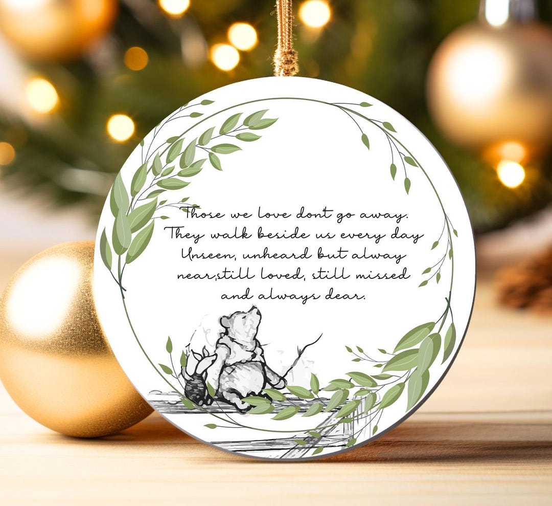 Memorial Bauble - Remembrance Christmas Bauble Decoration- Condolence ...