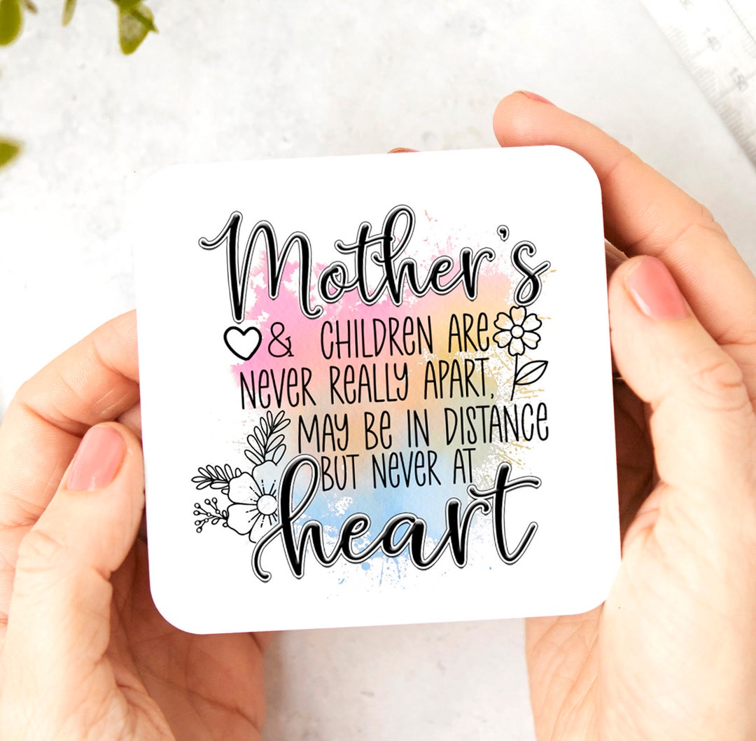 Mum Coaster Mothers and Children Funny Gift for Mother, Birthday Gift ...