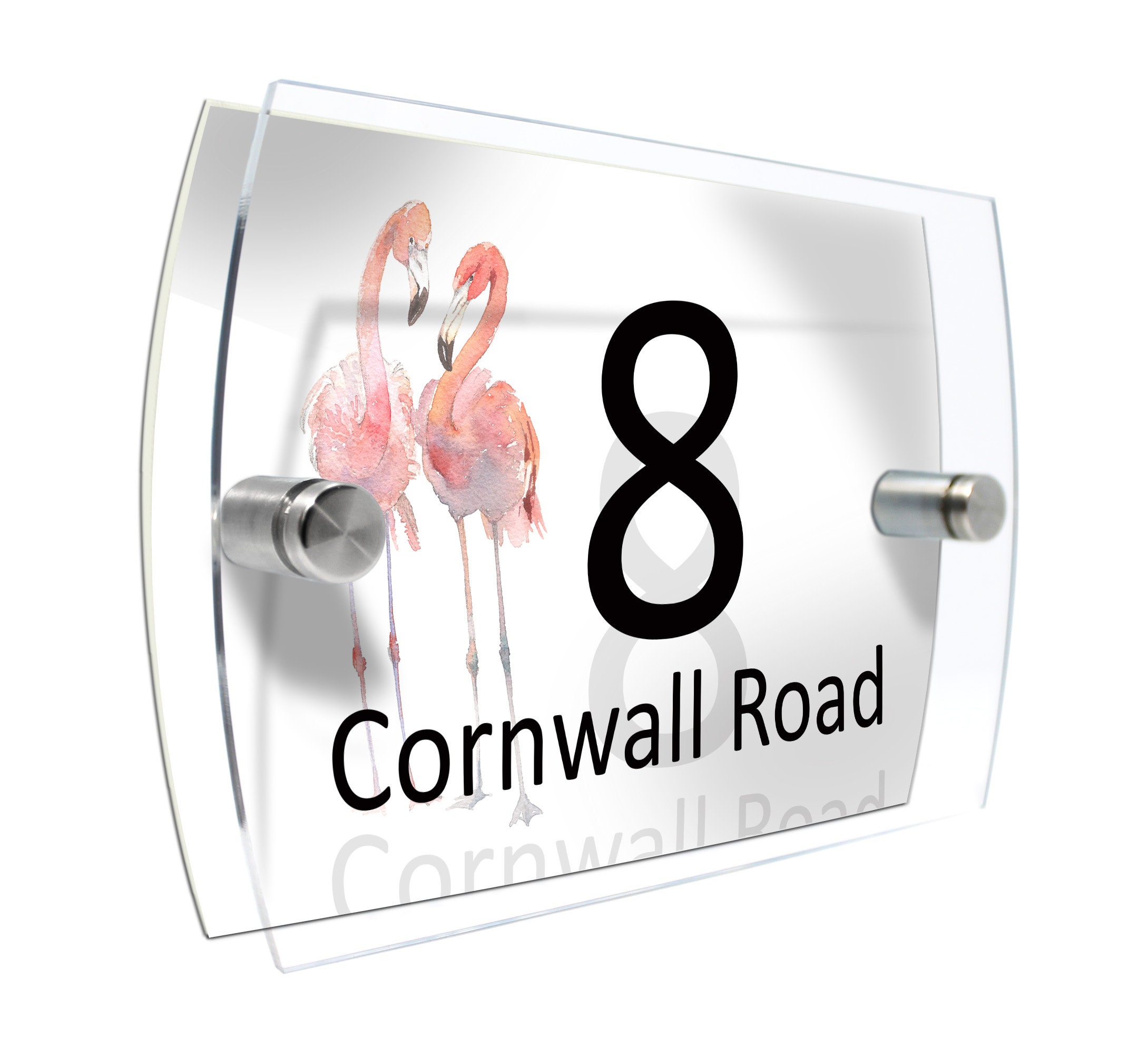 Personalised Modern House number Sign Name and Number Street | Etsy