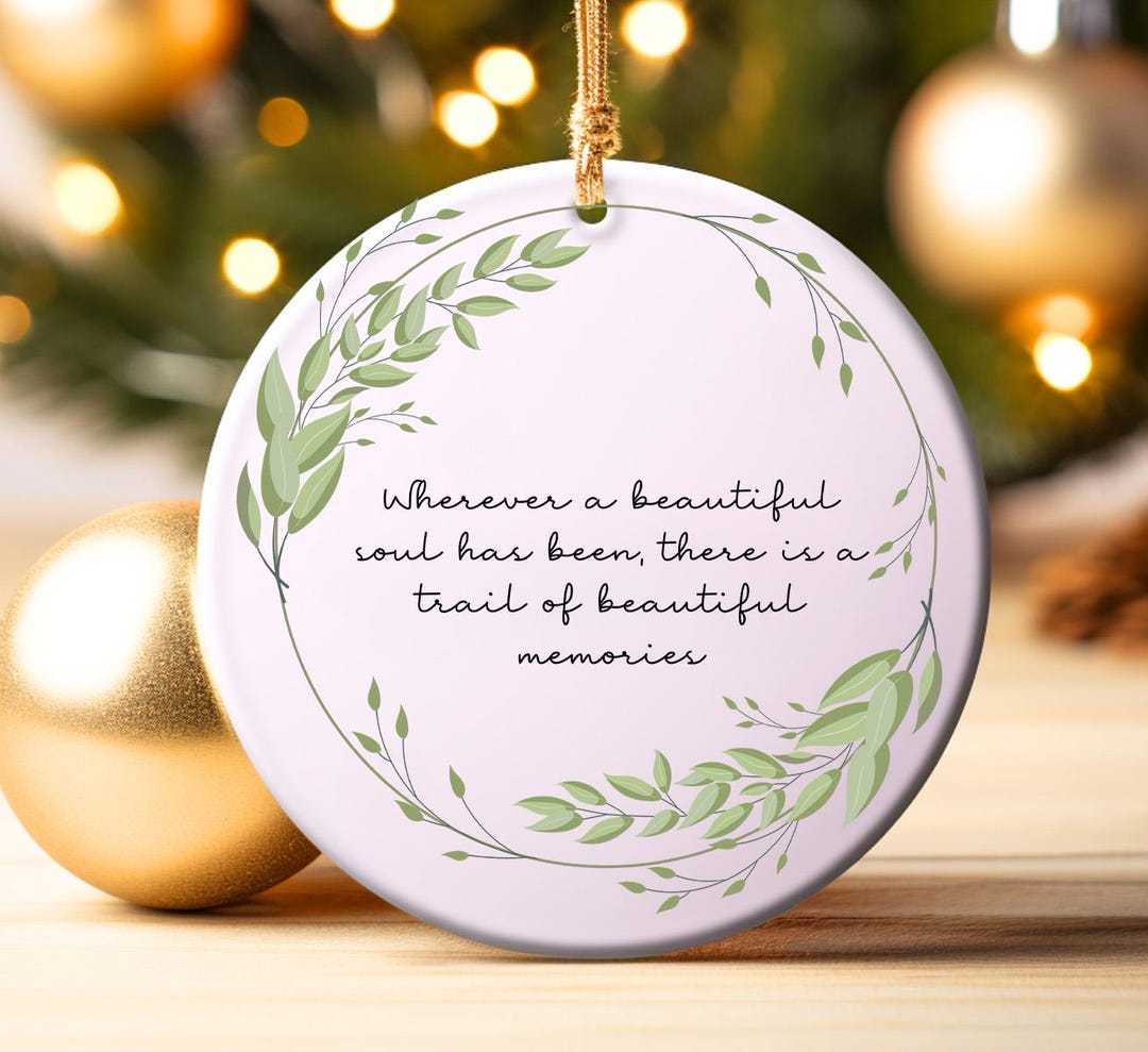 Memorial Bauble Remembrance Christmas Bauble Decoration Condolence ...