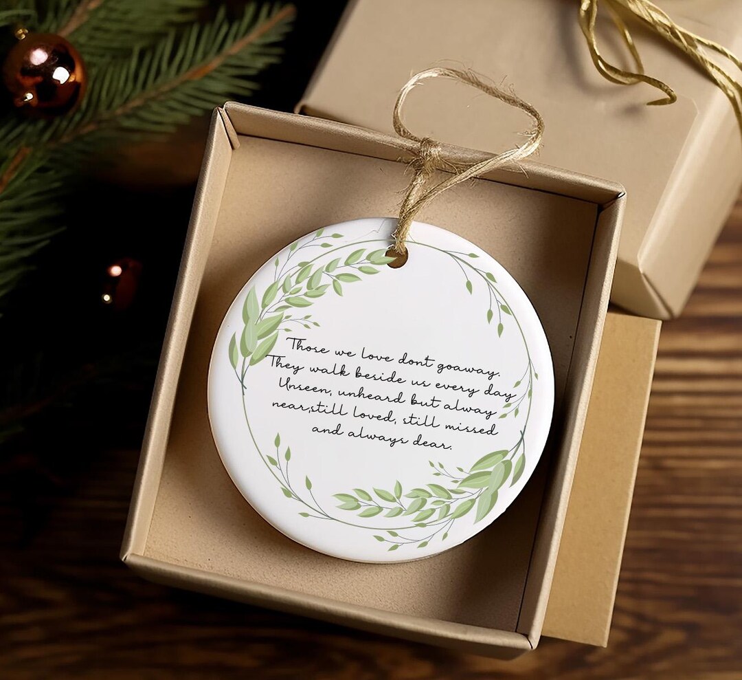Memorial Bauble Remembrance Christmas Bauble Decoration Condolence ...