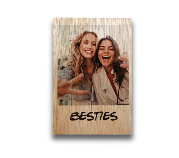 Handmade Personalised Friendship Wooden Photo Block Gift for - Etsy