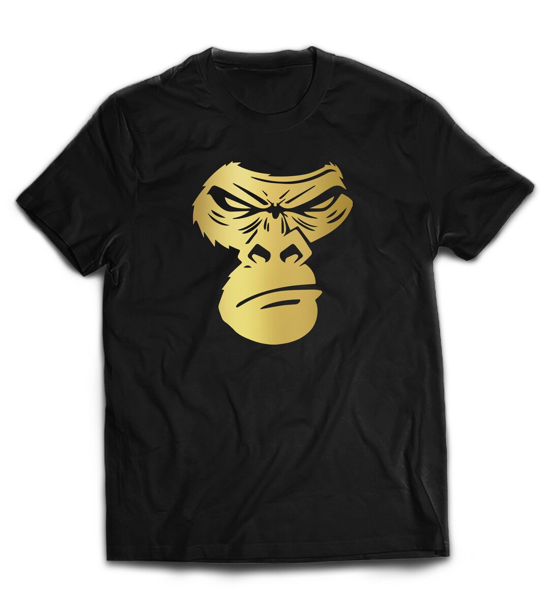 Men's T-shirt - Gorilla Face - Etsy