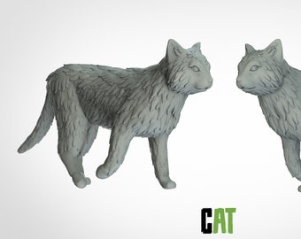 Cat Miniature 28mm - Etsy