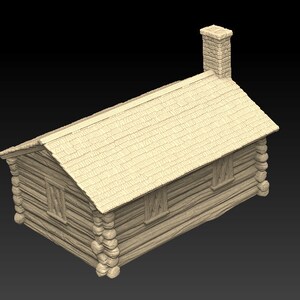 Western Log Cabin: Tabletop RPG Scenery - D&D Wargaming - Etsy