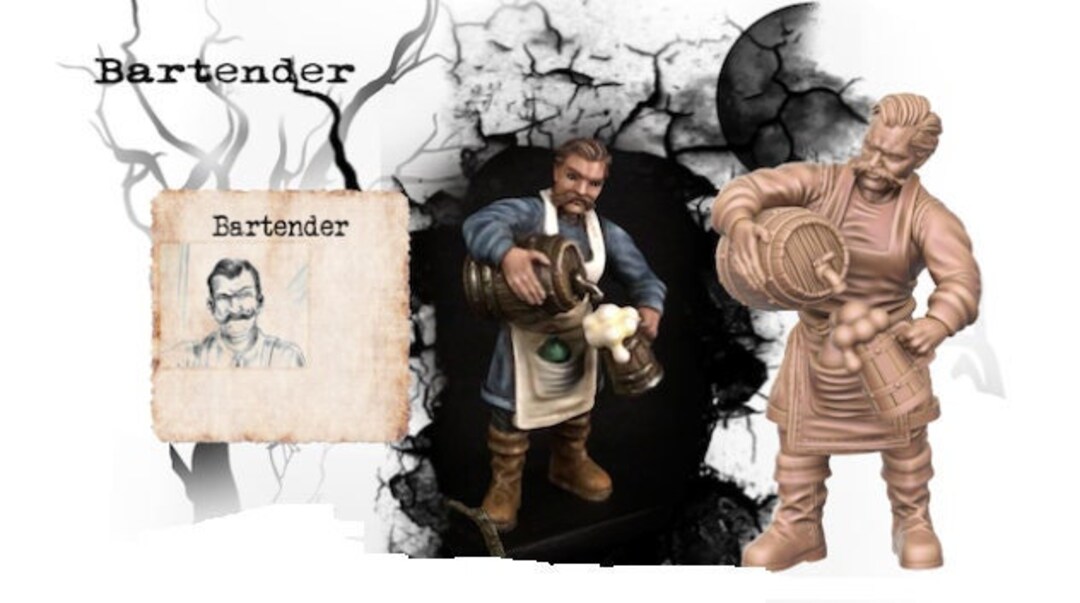 The Bartender - Dark Alley - Ideal for Dungeons and Dragons and Other ...
