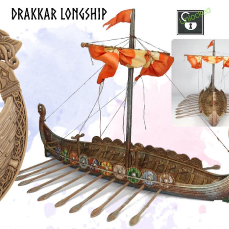Viking Longship - Etsy