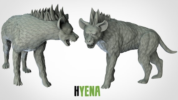 Hyena Ideal for Dungeons and Dragons and Other Tabletop | Etsy