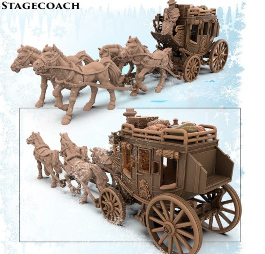 Stagecoach Wagon - the Frost - Ideal for Dungeons and Dragons and Other ...