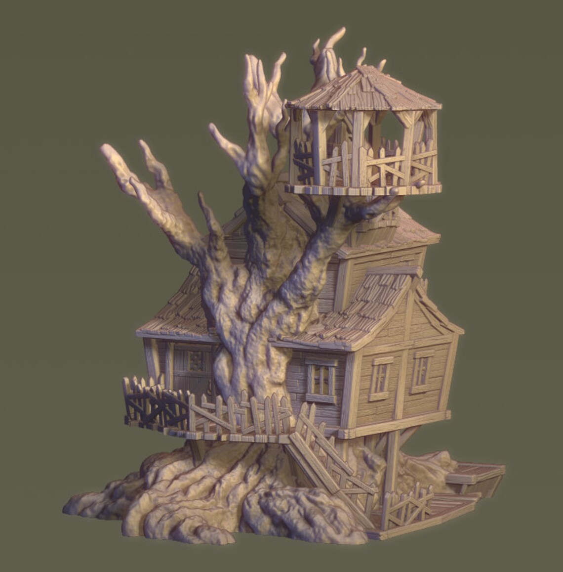 Medium Tree House - Ideal for Dungeons and Dragons and Other Tabletop ...