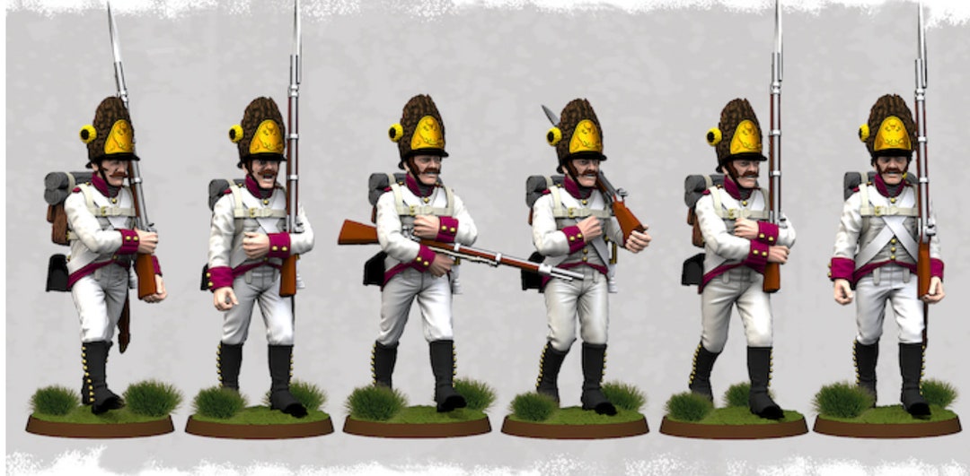 Napoleonic German Grenadier Miniature: D&D Tabletop RPG Wargaming - Etsy