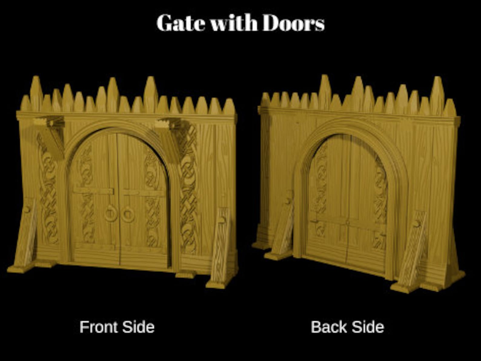 Viking Saga Palisade Fence: Dungeons and Dragons Tabletop RPG Wargaming ...