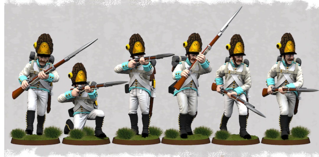 Napoleonic German Grenadiers: Tabletop RPG Miniatures - Etsy