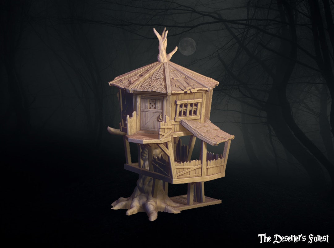Small Tree House - Ideal for Dungeons and Dragons and Other Tabletop ...