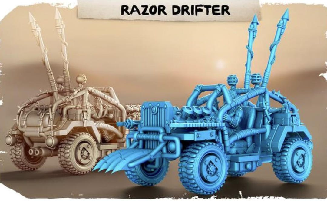 Razor Drifter Vehicle - Ideal for Dungeons and Dragons and Other ...