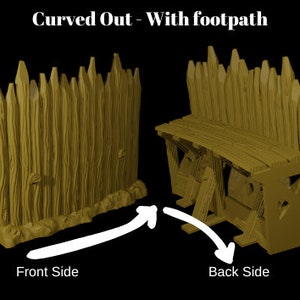 Viking Saga Palisade Fence: Dungeons and Dragons Tabletop RPG Wargaming ...