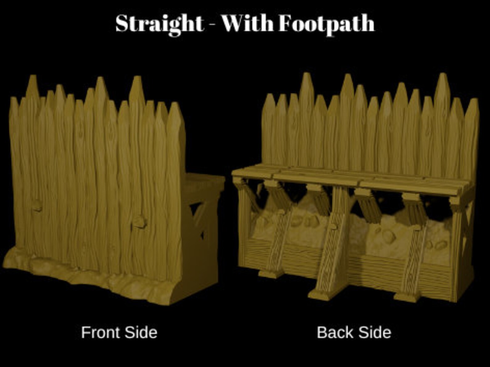 Viking Saga Palisade Fence: Dungeons and Dragons Tabletop RPG Wargaming ...