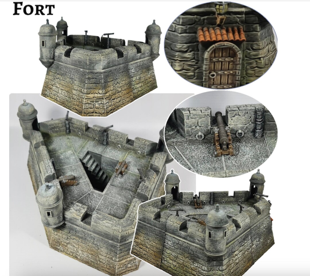 Tabletop RPG Fort: Dungeons and Dragons Wargaming Terrain - Etsy