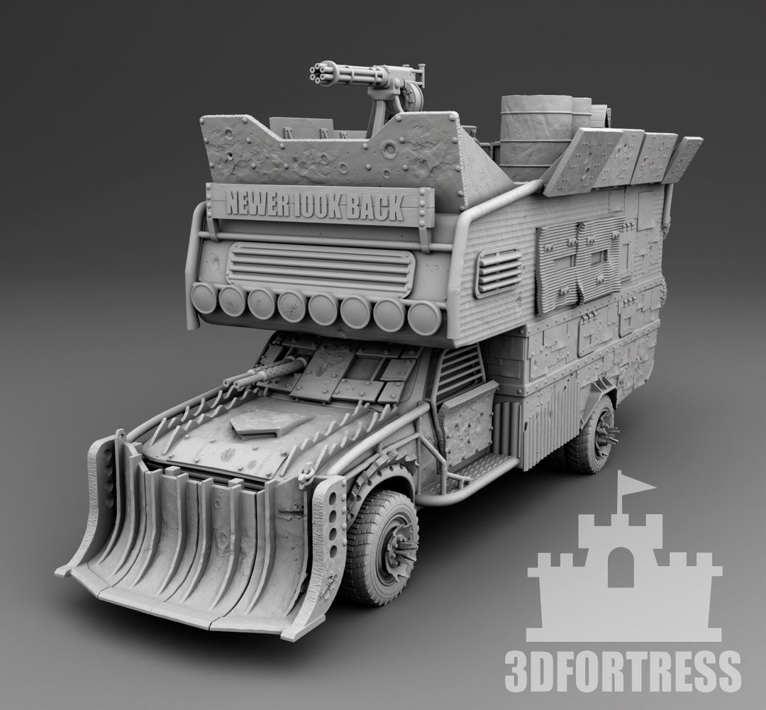 Post Apocalyptic Armored Car - Ideal for Dungeons and Dragons and Other ...