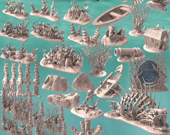 Hut Treasure Island Ideal for Dungeons and Dragons and Other Tabletop ...