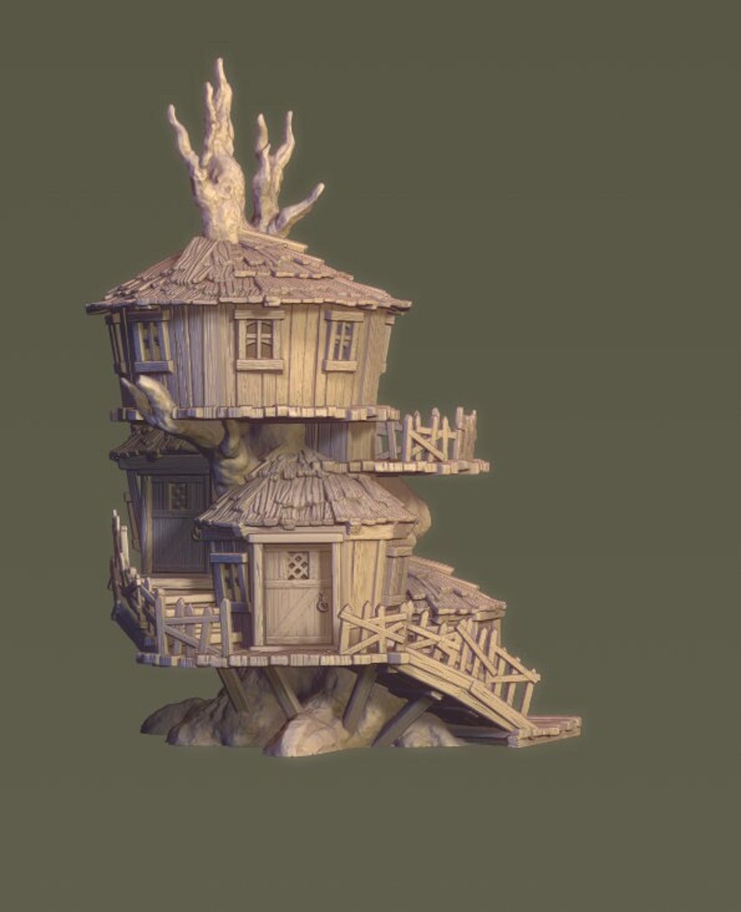 Large Tree House/ Town Hall - Ideal for Dungeons and Dragons and Other ...
