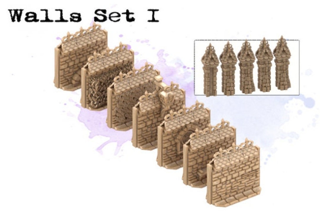 Dark Alley Wall Set: Tabletop RPG Scenery for D&D - Etsy