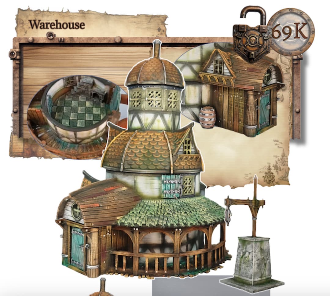 Tabletop RPG Warehouse Terrain: Dungeons and Dragons Scenery - Etsy