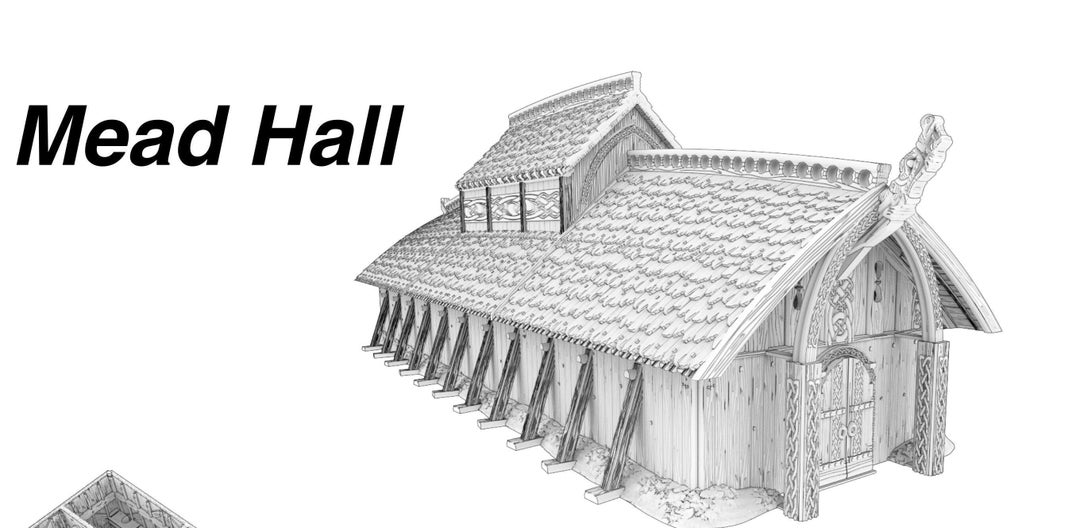 Viking Mead Hall Viking Saga Ideal for Dungeons and Dragons and Other ...