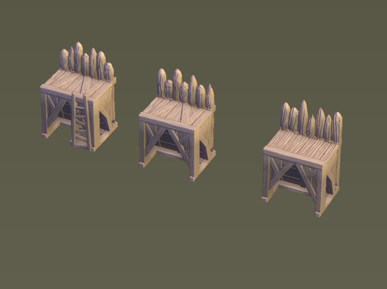 Modular Wooden Wall - Ideal for Dungeons and Dragons and Other Tabletop ...