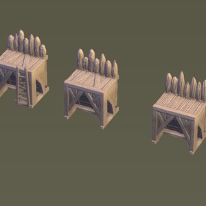 Modular Wooden Wall - Ideal for Dungeons and Dragons and Other Tabletop ...