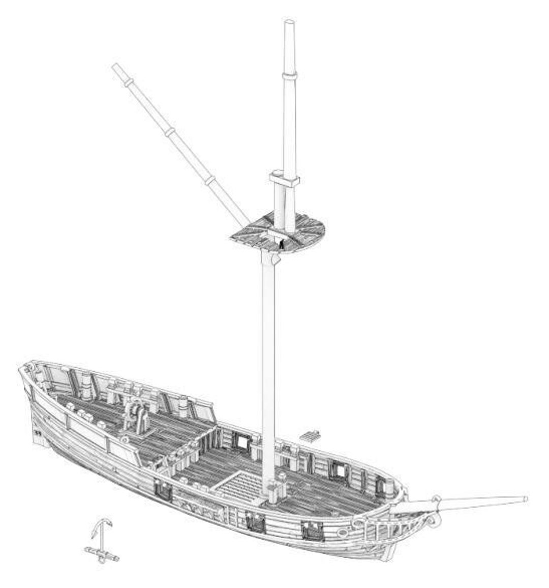 Sloop of War Ship - Treasure Island - Ideal for Dungeons and Dragons ...
