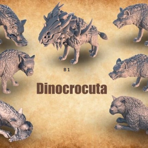 Prehistoric Hyena dinocrocuta Ideal for Dungeons and - Etsy