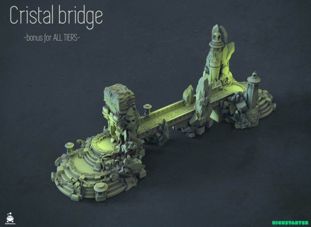 Ancient Crystal Bridge - Ideal for Dnd, Mordheim and Other Tabletop ...