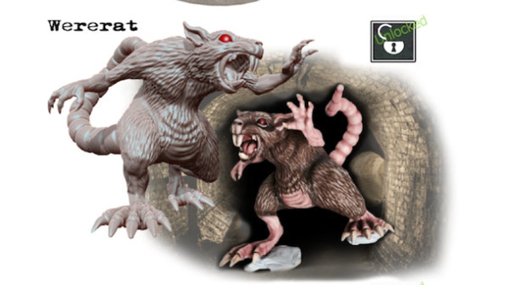 Wererat - Dark Alley - Ideal for Dungeons and Dragons and Other ...