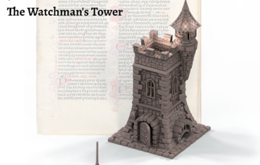Watchman's Tower: Tabletop RPG Scenery for D&D Wargaming - Etsy