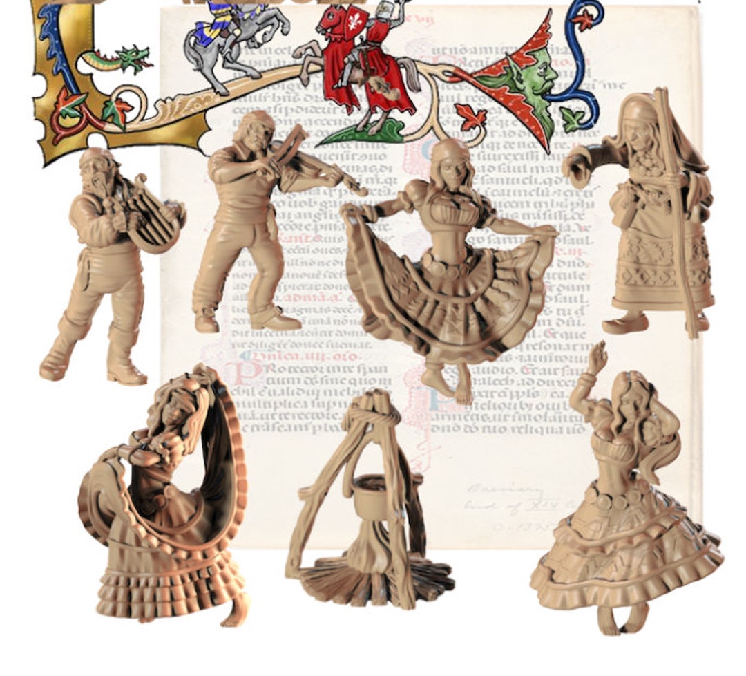 Zingaran Nomad Miniatures Set: D&D Tabletop RPG Wargaming - Etsy