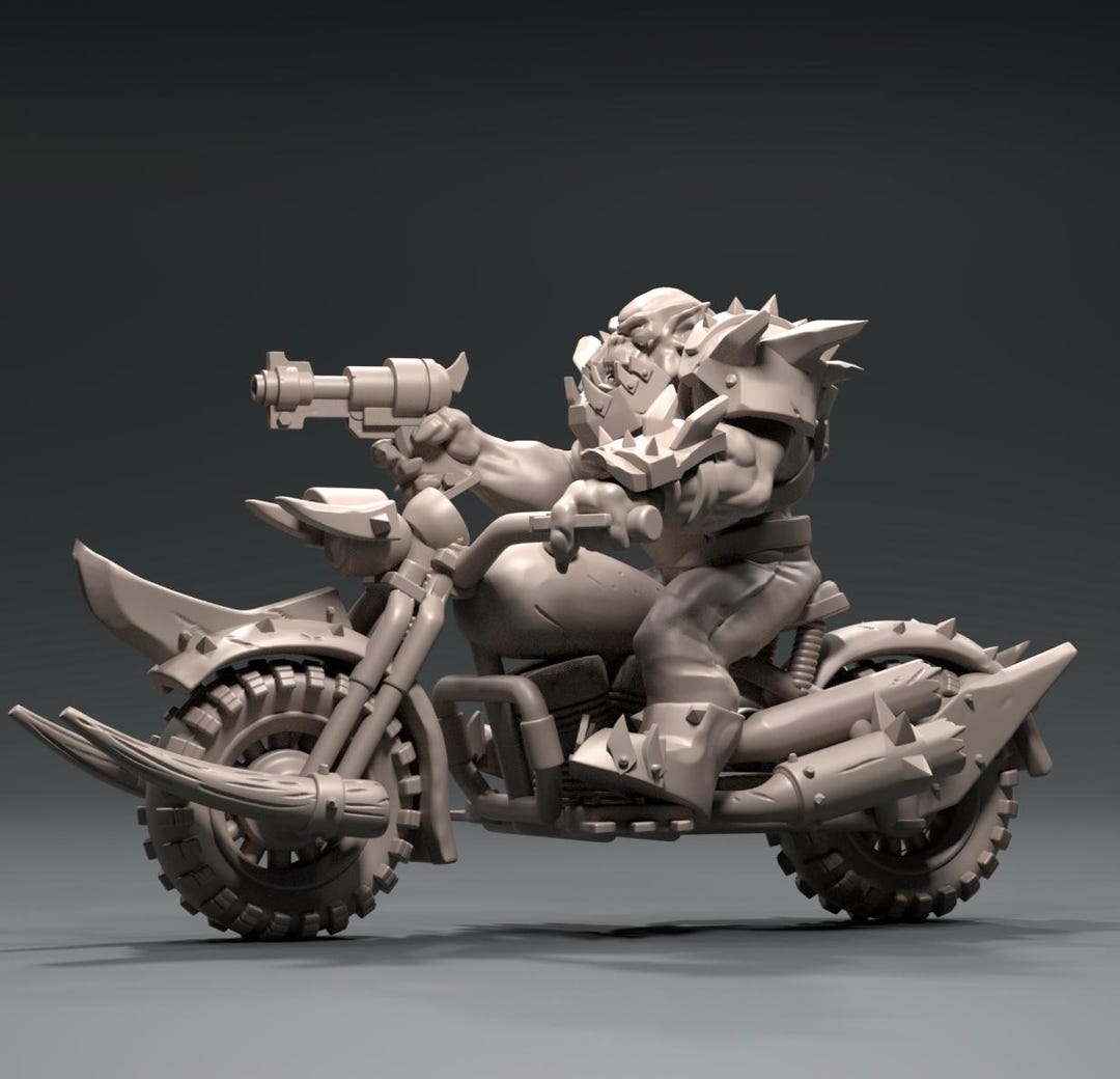 Orc on Chopper/ Ideal for Dungeons and Dragons/ D&D / Wargaming - Etsy
